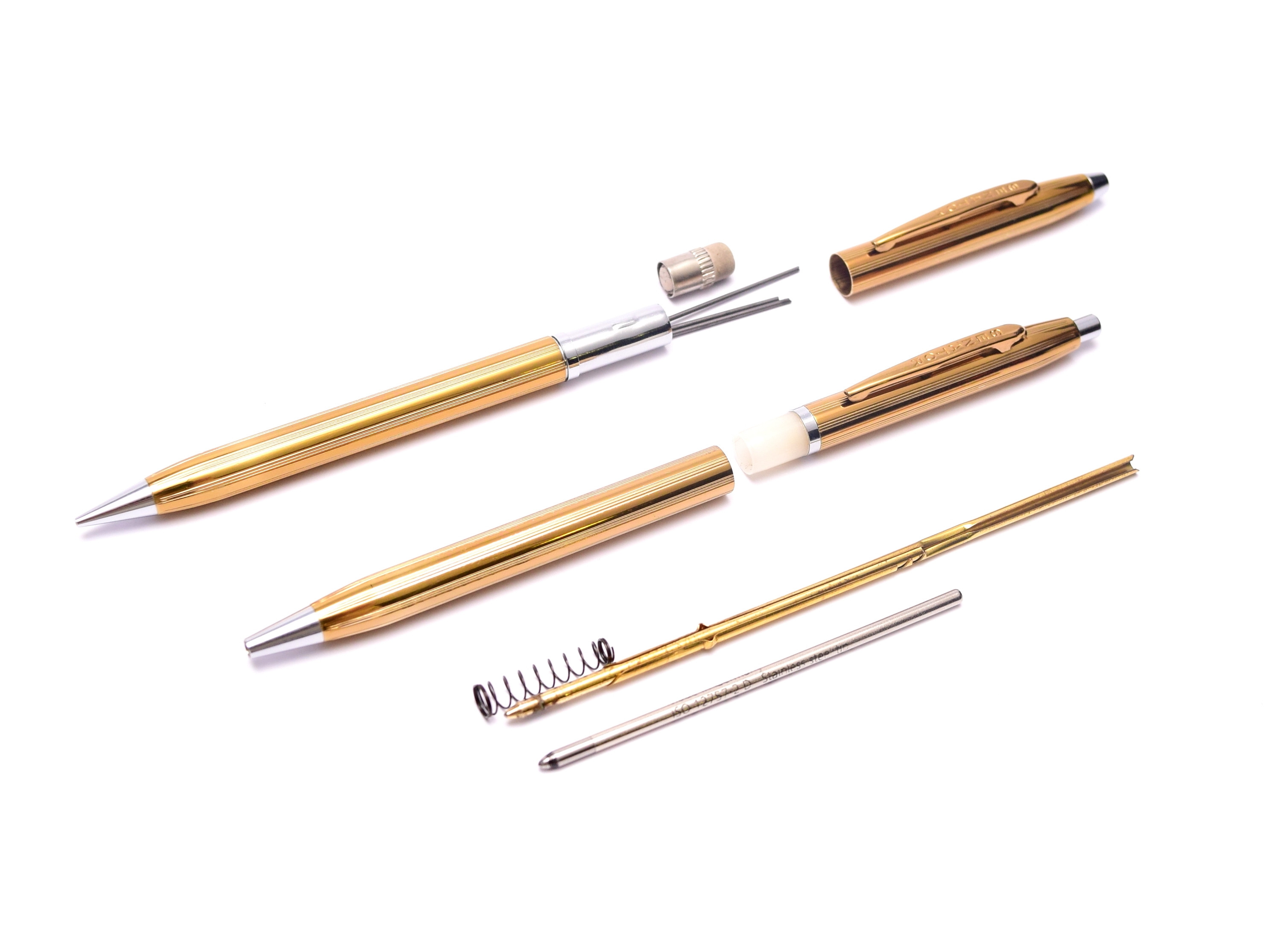 Vintage Senator Gold Plated Push Button Mechanism Ballpoint Pen & 1 ...