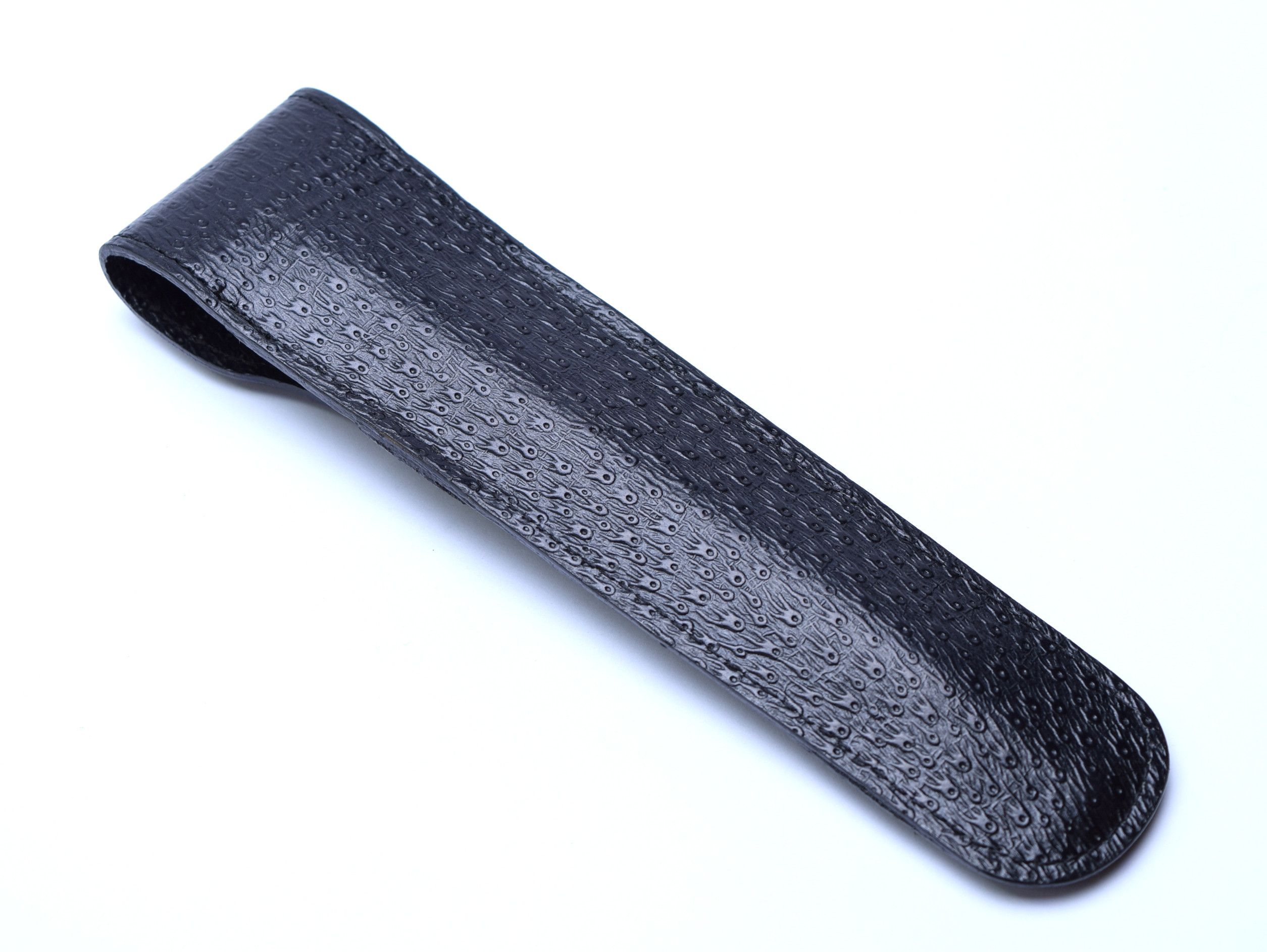 Waterman MAN High Quality Special Texture Hard Black Leather Pouch Case ...