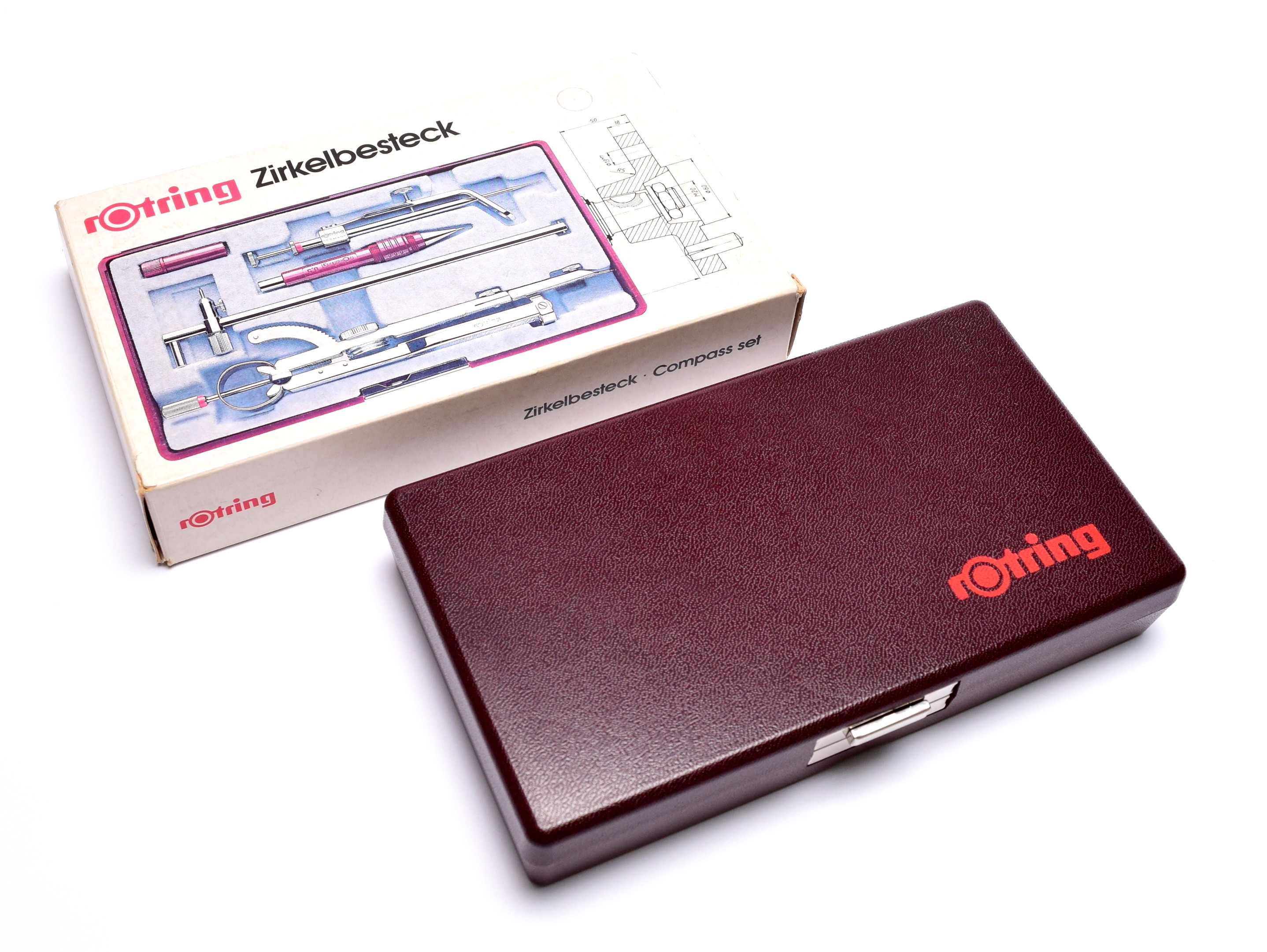 NOS Vintage Rotring Professional Chrome Plated 5 Pieces Master Bow ...