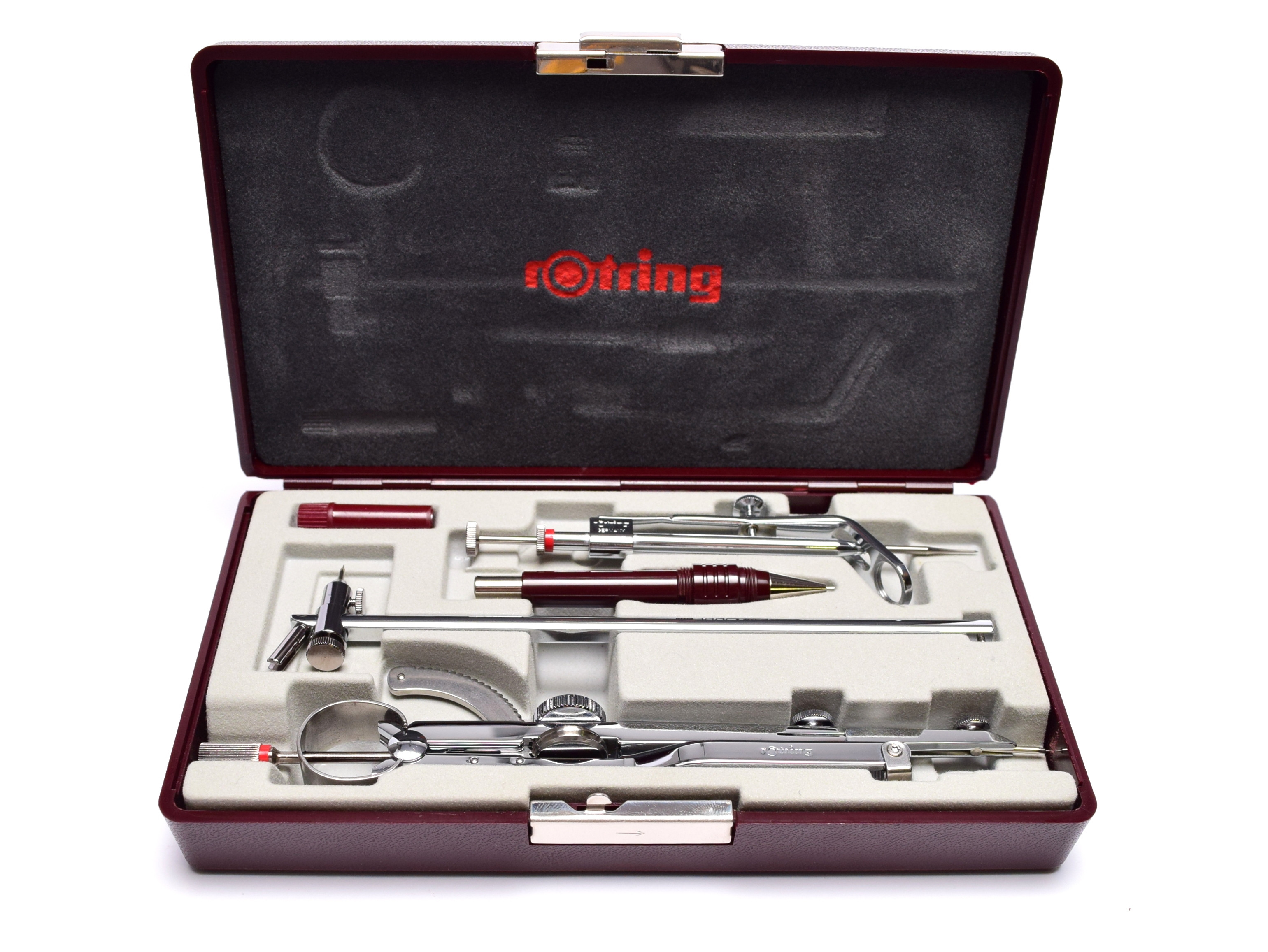 NOS Vintage Rotring Professional Chrome Plated 5 Pieces Master Bow ...