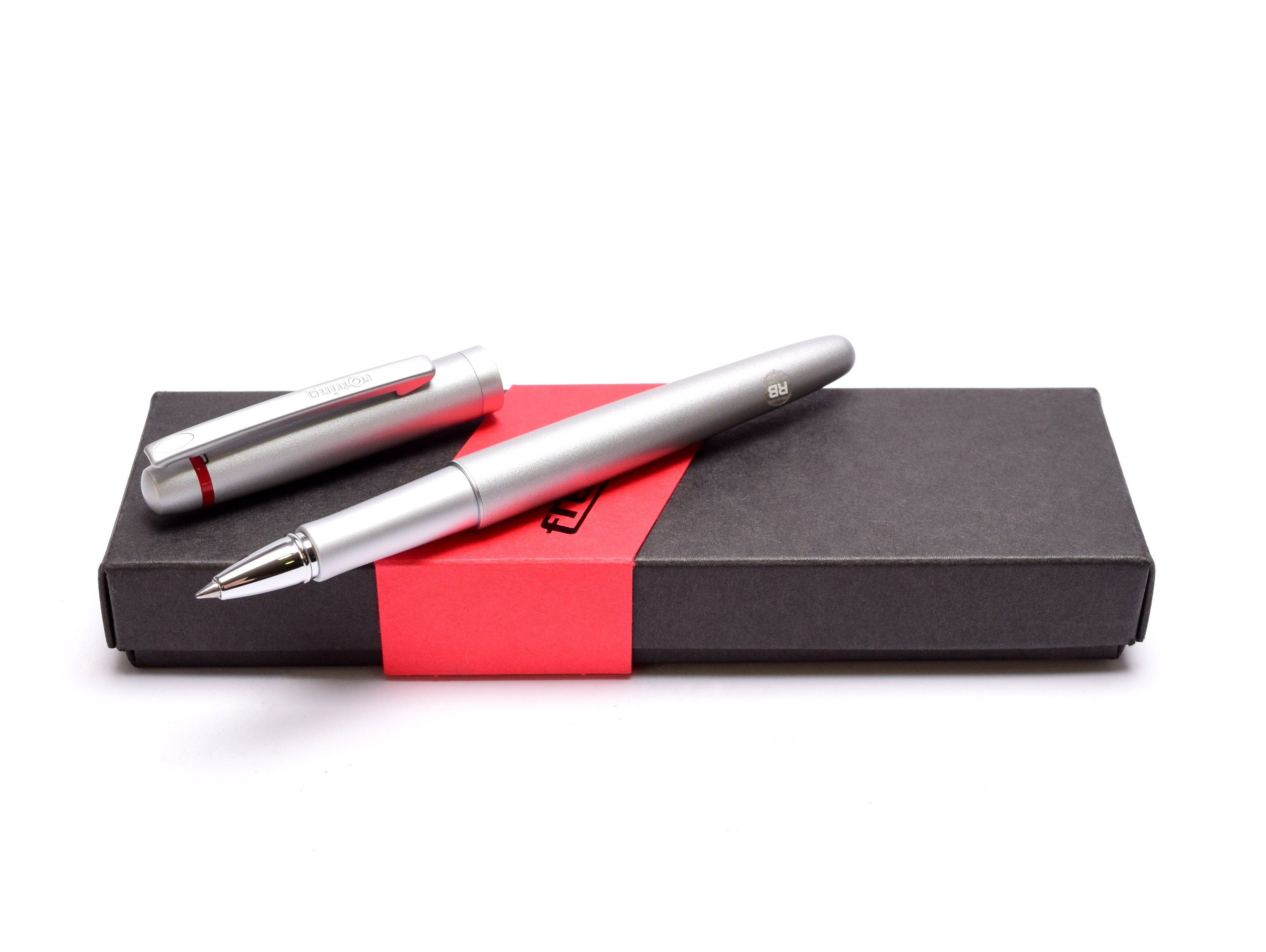 NOS New Rotring Freeway Silver Metal Body Matte Satin Finish Rollerball ...