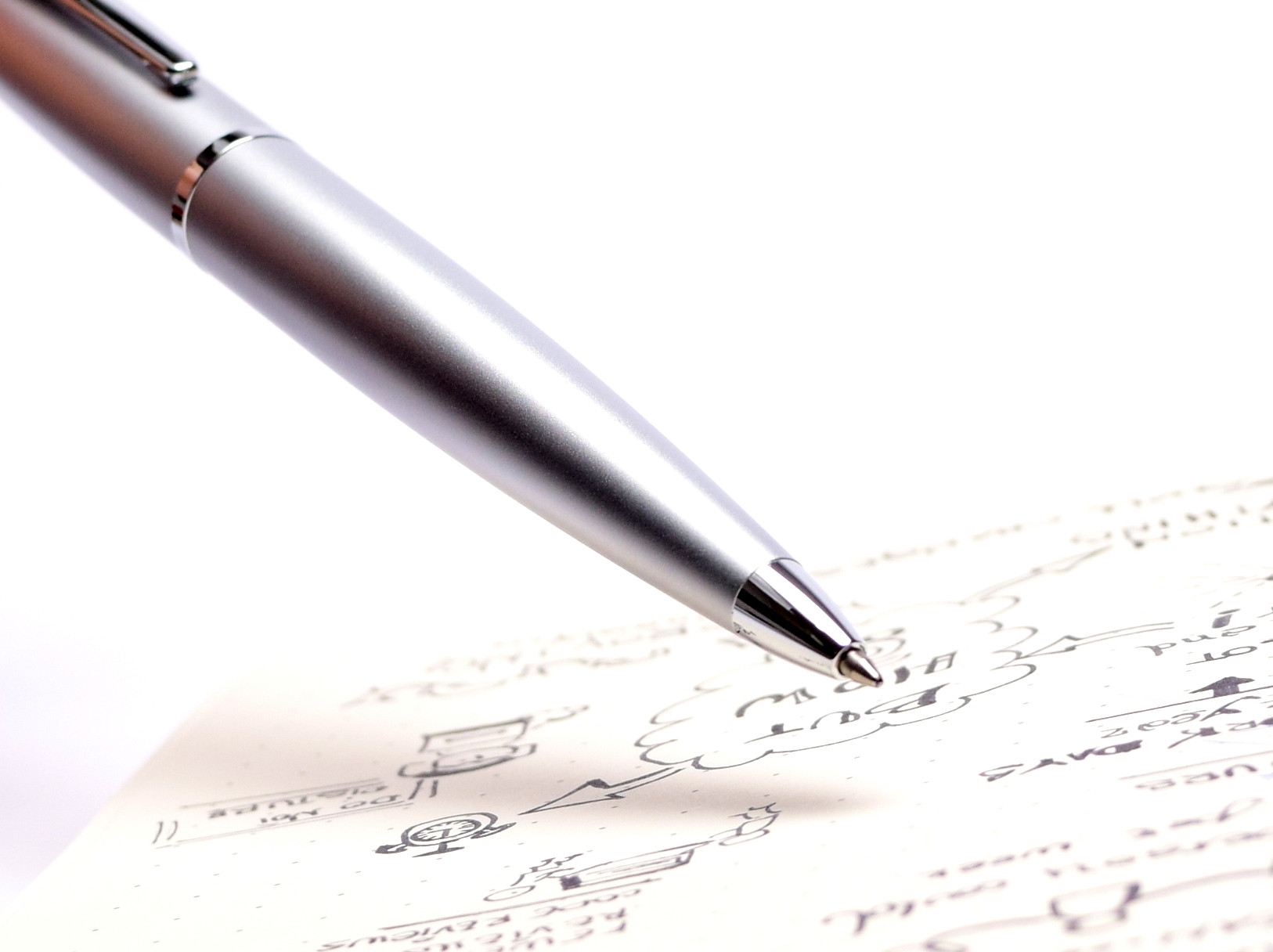 NOS Cross ATX Pure Chrome Mat Silver Ballpoint Twist Retract Mechanism ...