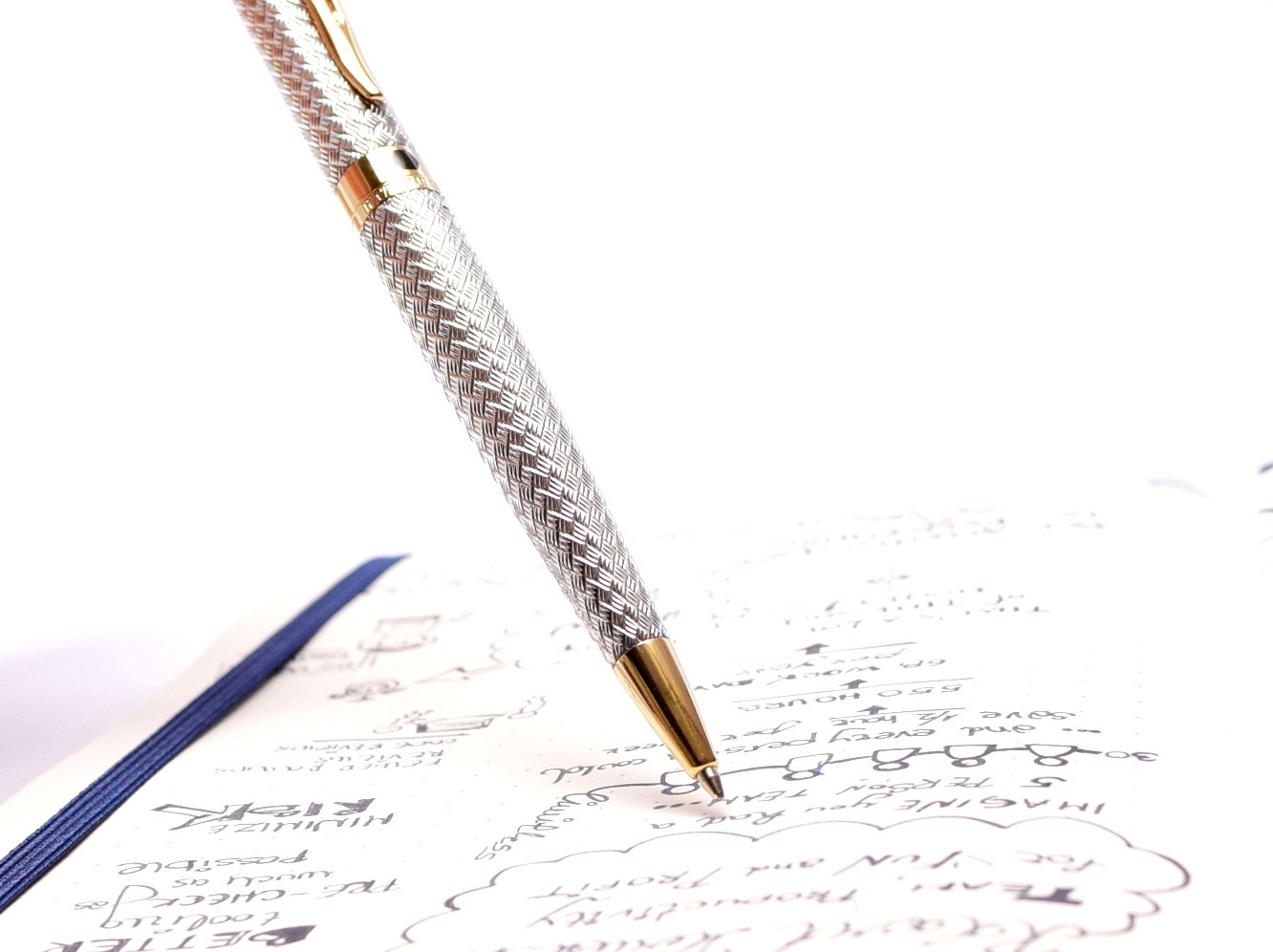 Rare 1990s Solid 925 Sterling Silver & Gold Vermeil Waterman L`Etalon ...