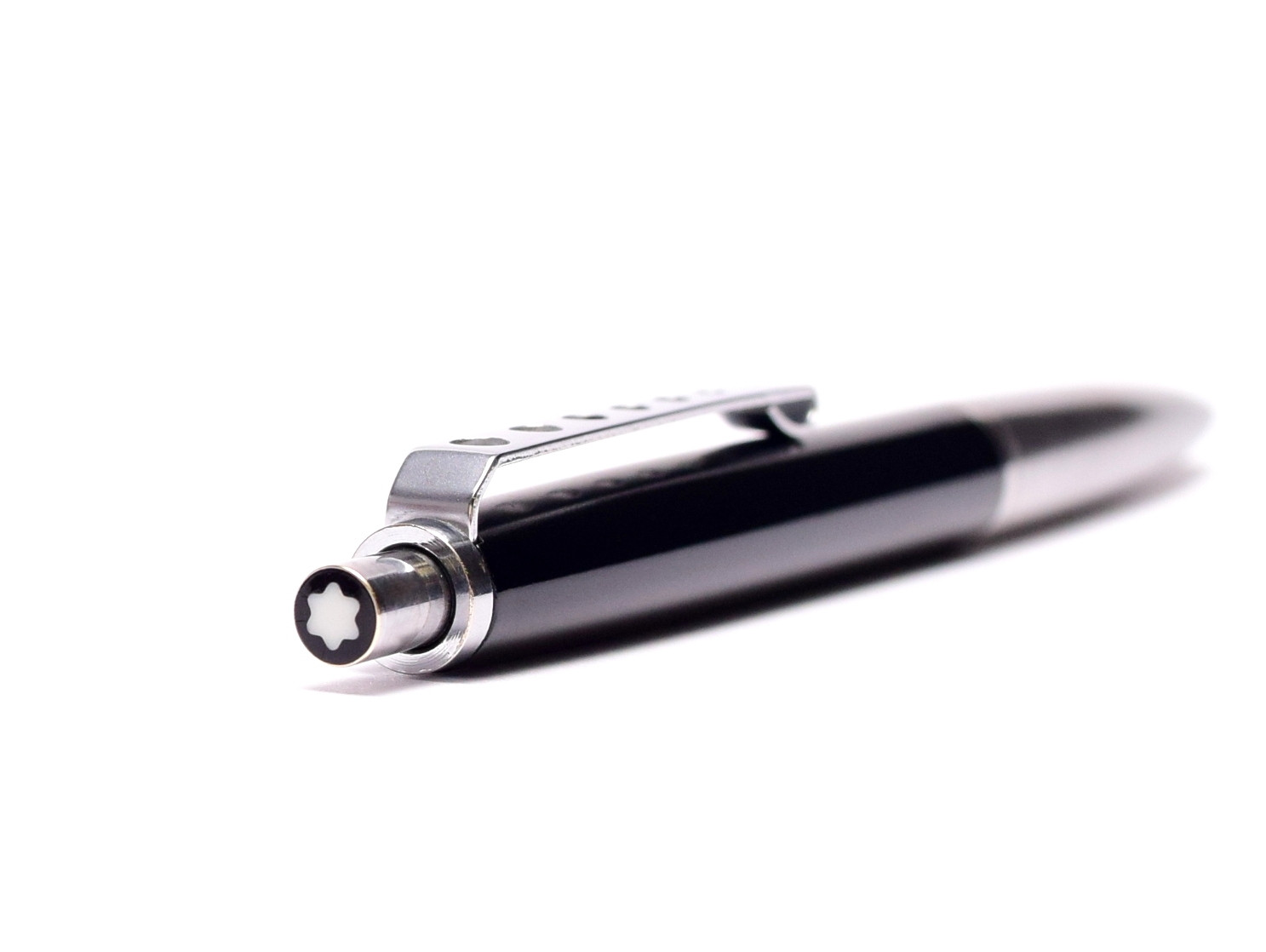 1970’s Montblanc Carrera 592 Vintage Push Button Mechanism Black Resin ...