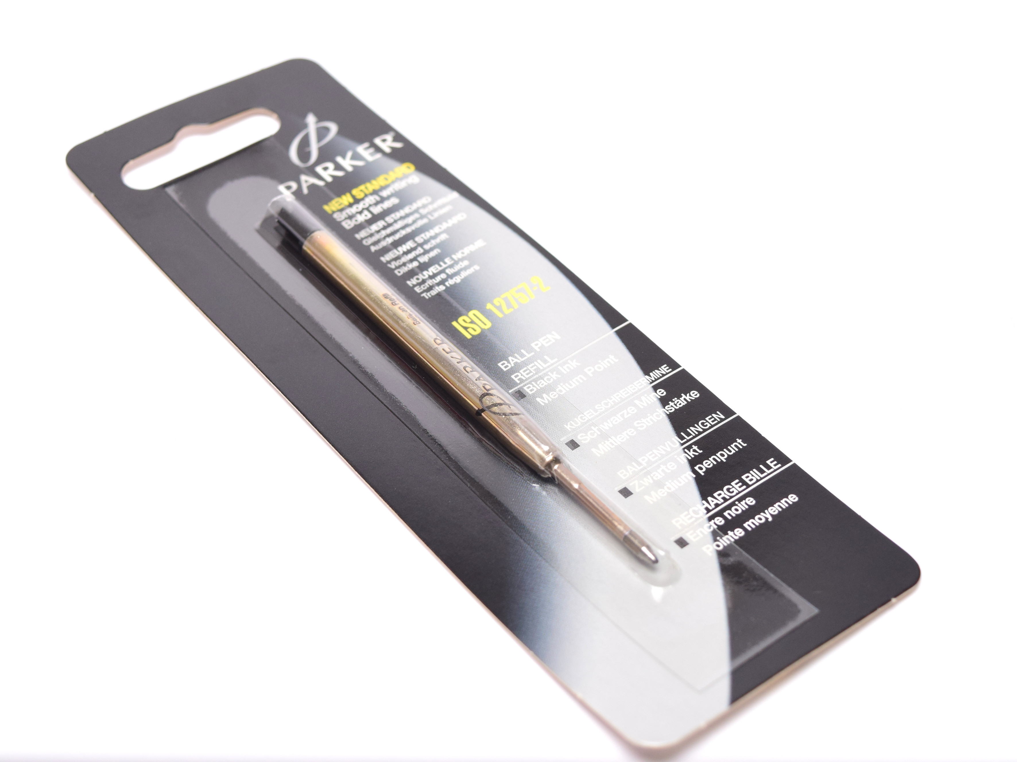 New Authentic PARKER BLACK Ink Giant Large M High Capacity Ballpoint ...
