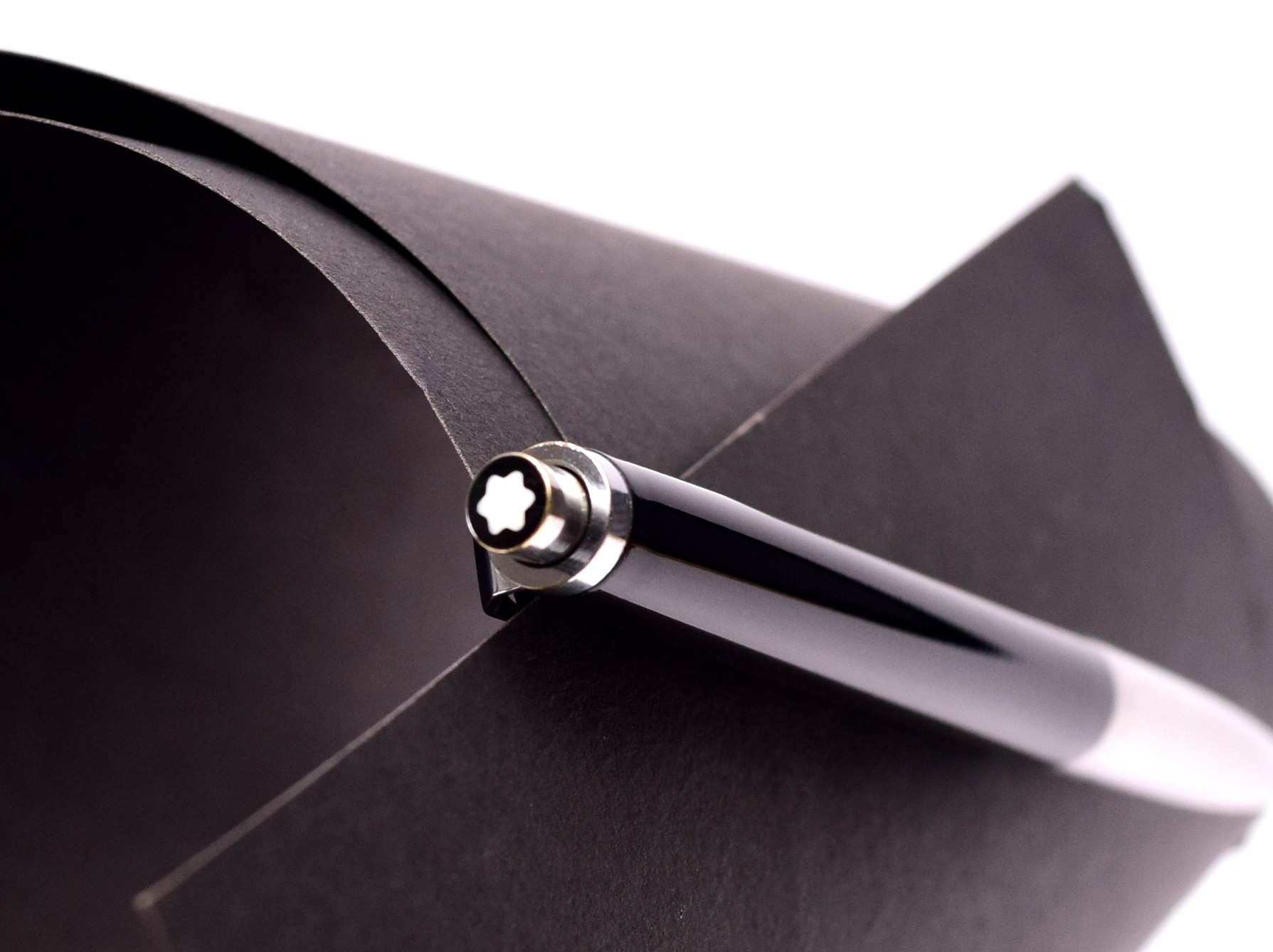 1970’s Montblanc Carrera 592 Vintage Push Button Mechanism Black Resin ...