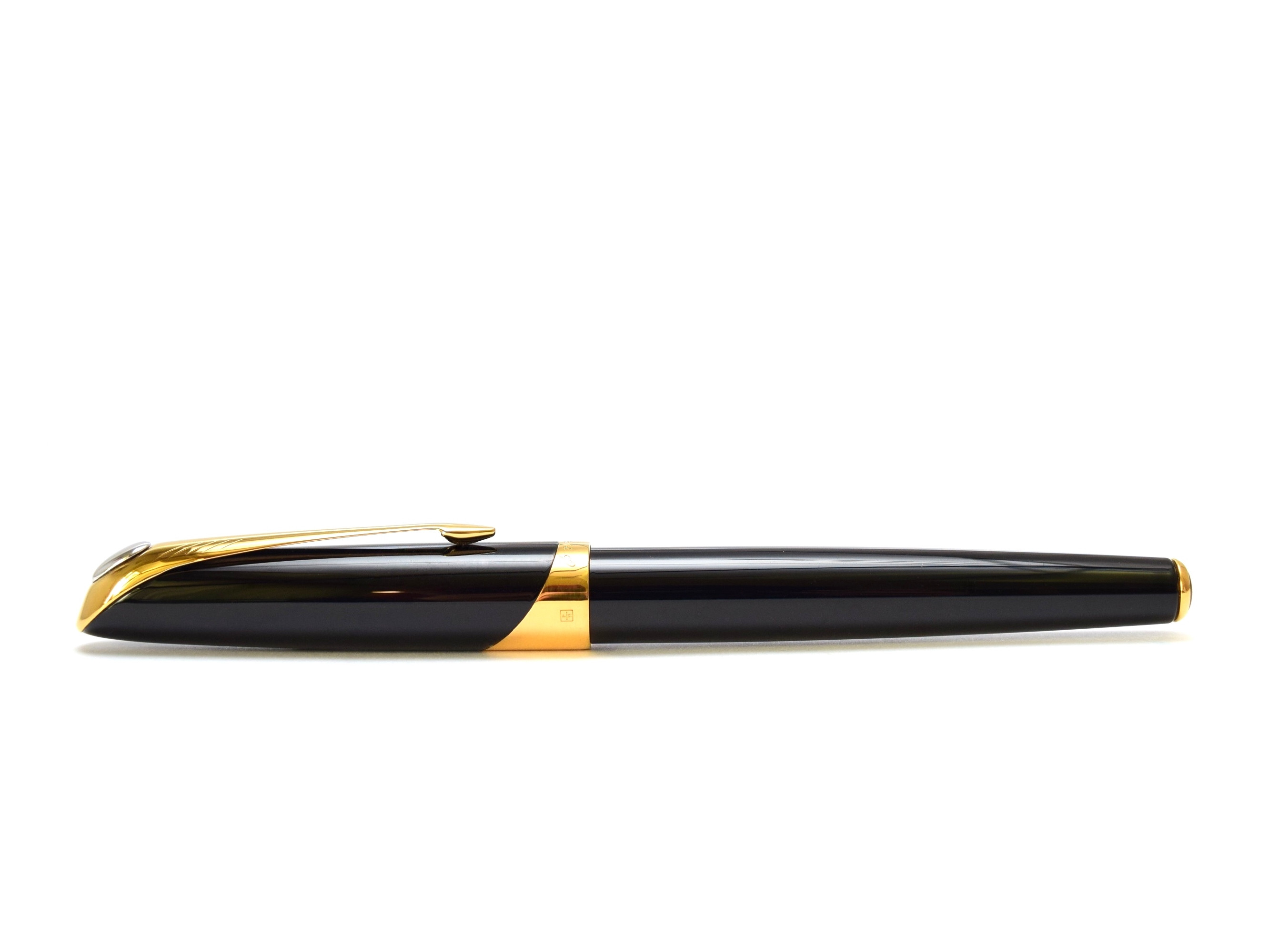 Massive 2000 Parker Ellipse Thick Lacquer and Black Resin Fountain Pen ...