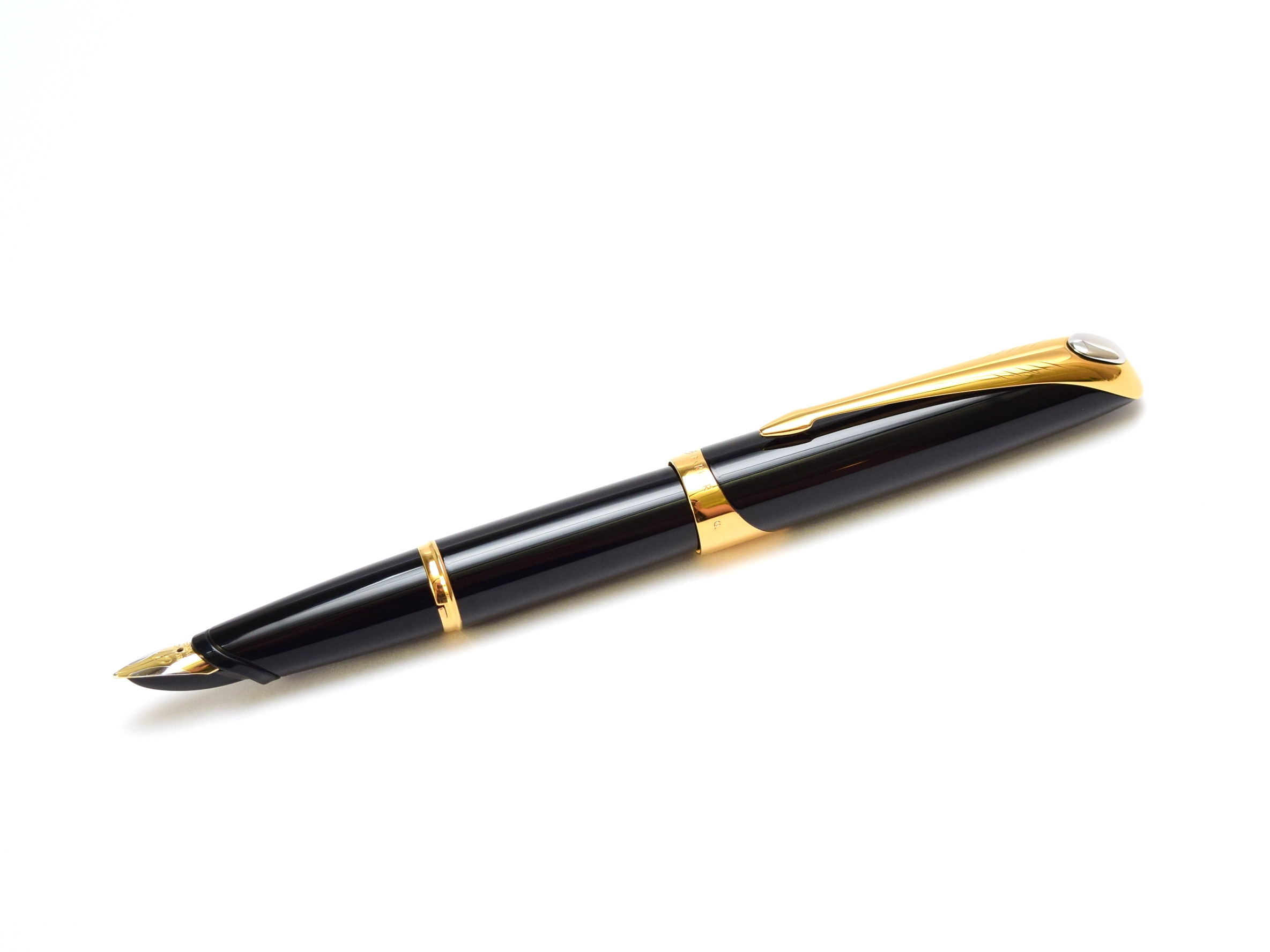 Massive 2000 Parker Ellipse Thick Lacquer and Black Resin Fountain Pen ...