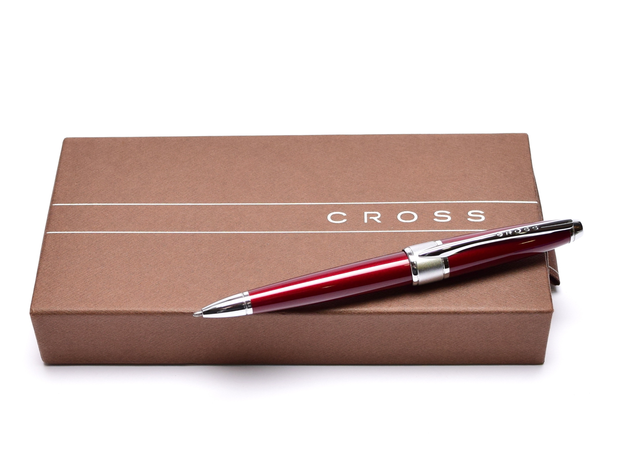 Cross Apogee Titan Maroon Red Twist Retract Mechanism Ballpoint Pen in Box