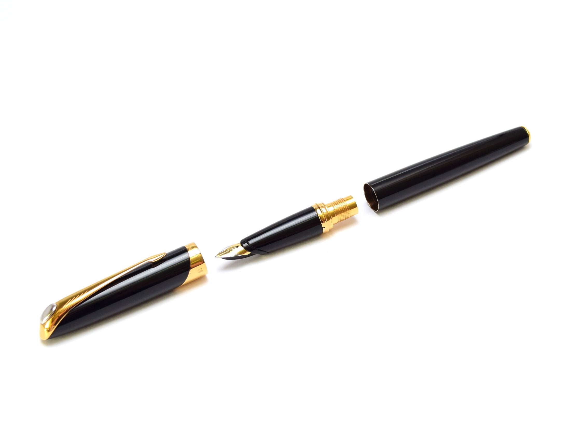 Massive 2000 Parker Ellipse Thick Lacquer and Black Resin Fountain Pen ...