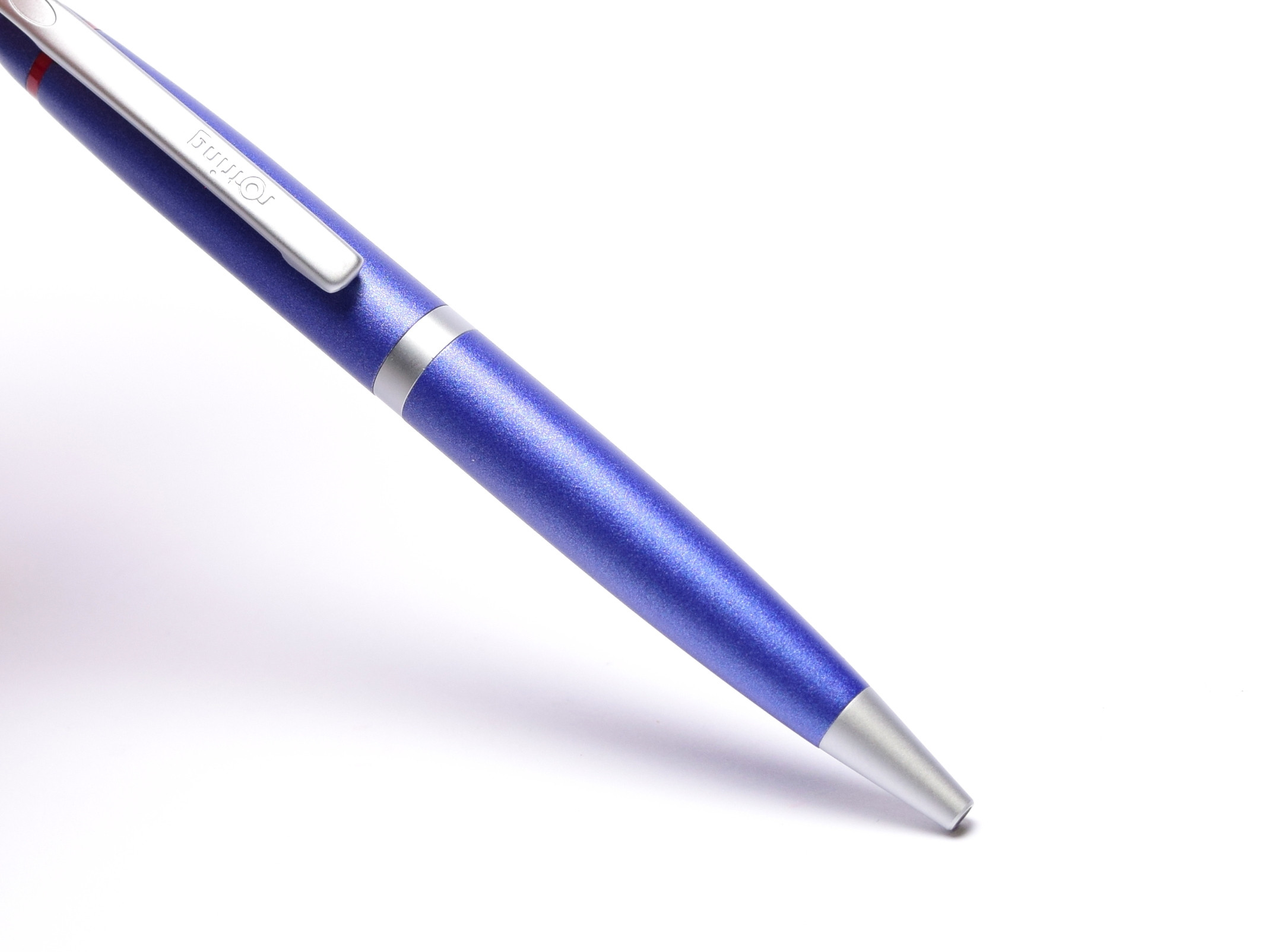 NOS New Rotring Freeway Navy Blue Metal Push Button Matte Satin Finish ...