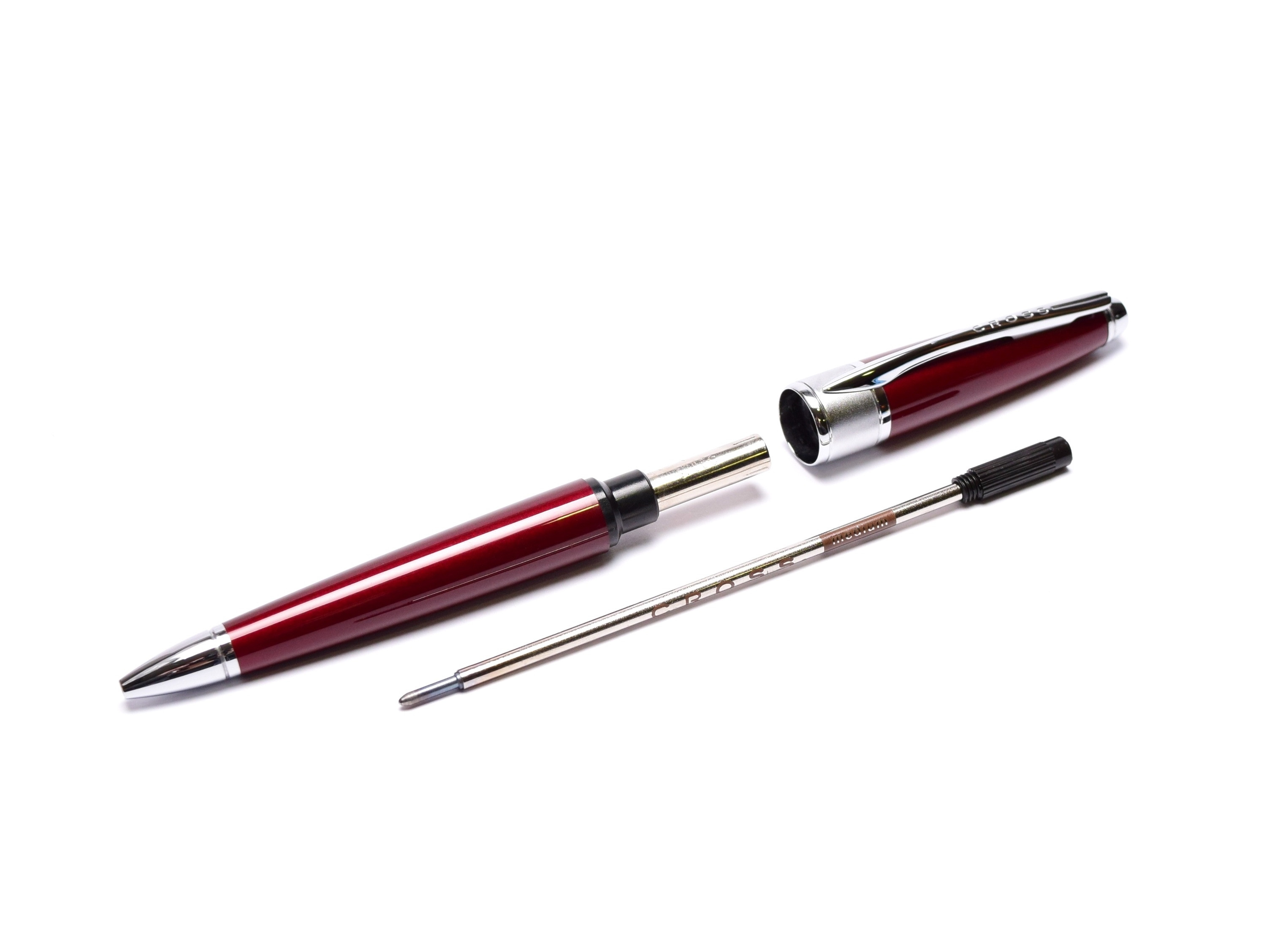 Cross Apogee Titan Maroon Red Twist Retract Mechanism Ballpoint Pen in Box