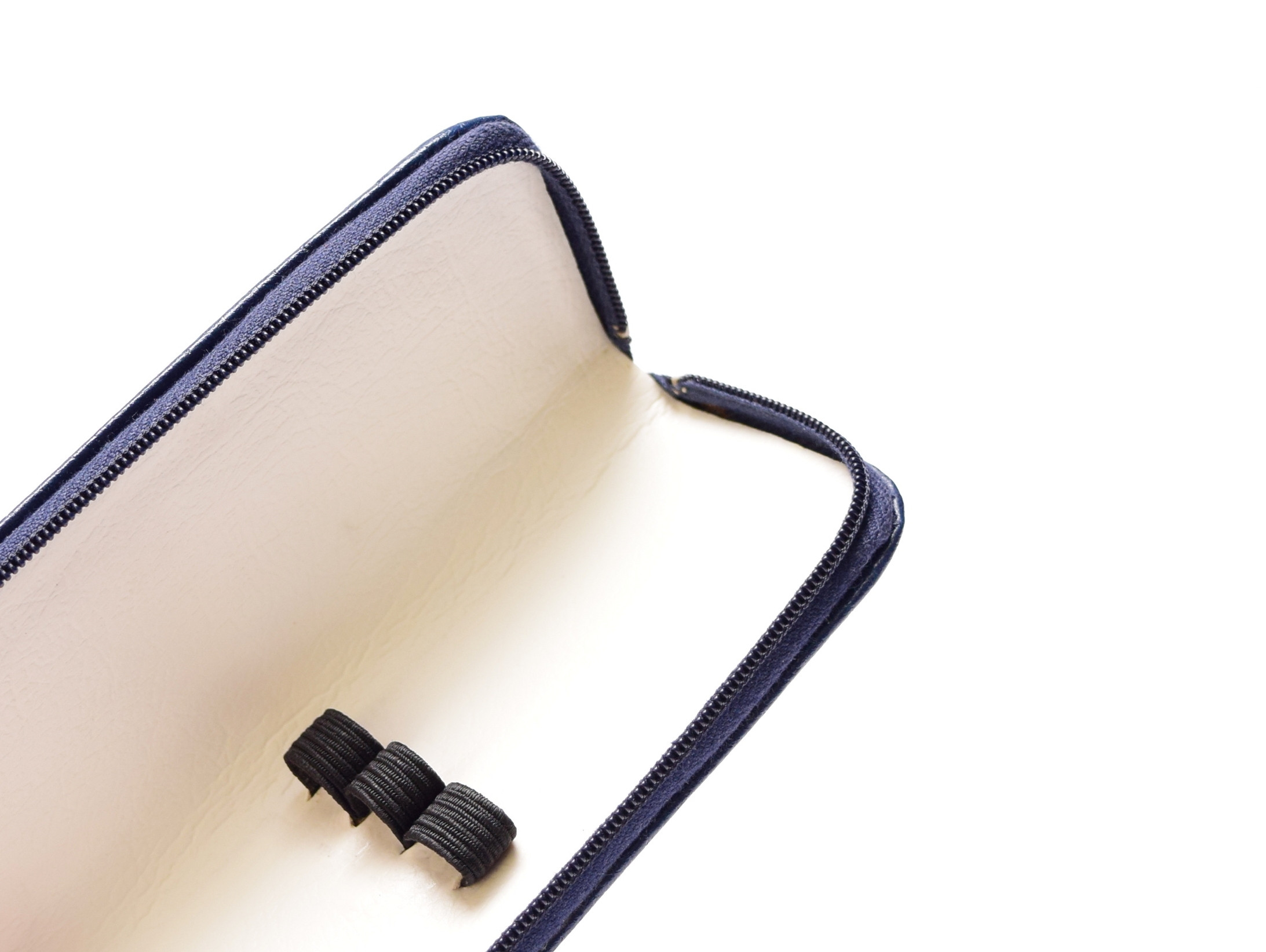 Vintage High Quality MEGA Leatherette Navy Blue Pouch for 3 Fountain ...