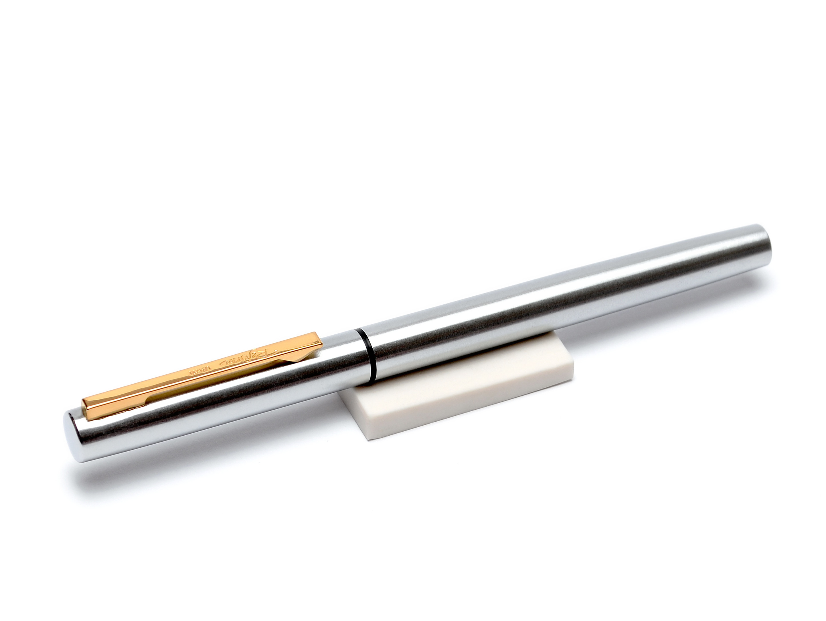 Vintage 80's Reform Brushed Matte Steel EF Gold Nib Fountain ...