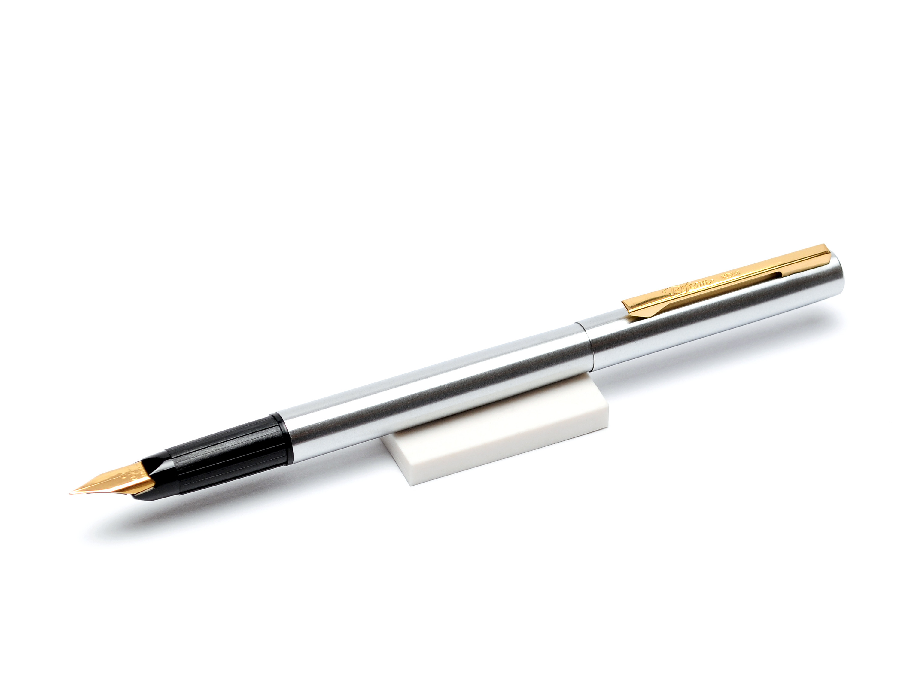 Vintage 80's Reform Brushed Matte Steel EF Gold Nib Fountain ...